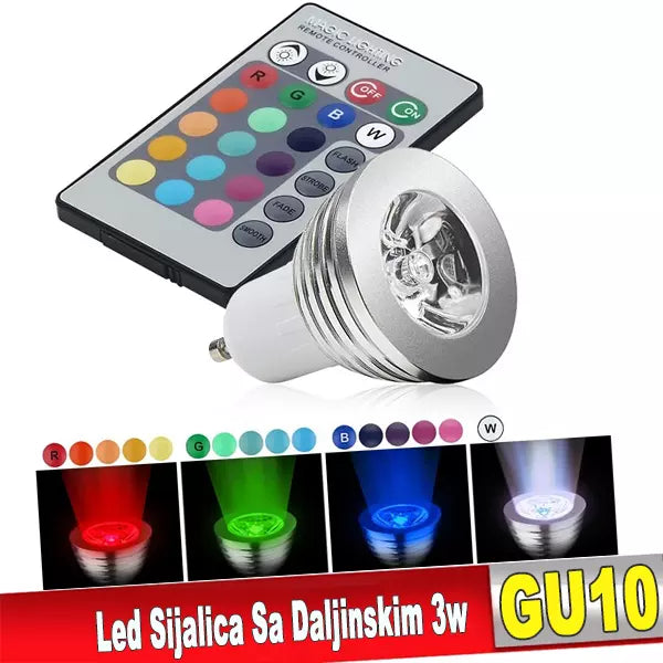 RGB Led Sijalica GU10 3w – Ali tako