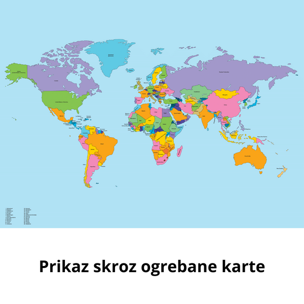 Greb-greb karta sveta (80cm x 60cm) – Ali tako