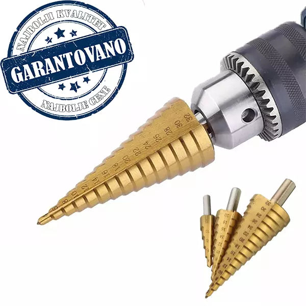 Stepenaste burgije jelkice set 3 komada – Ali tako