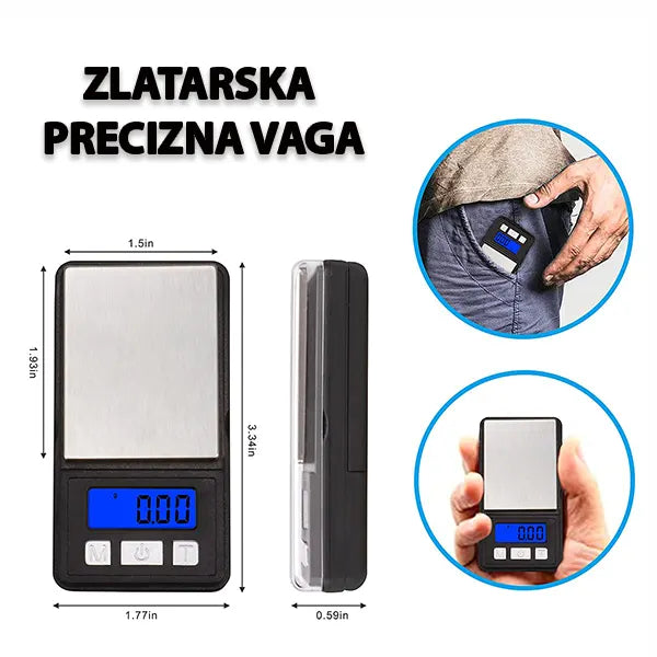 Mini digitalna precizna vaga 0,01 do 200g – Ali tako