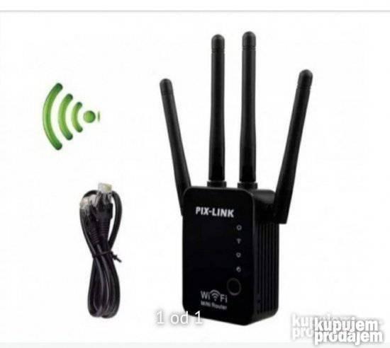 WIFI pojacivac signala -wifi repeater 4 antene - WIFI pojacivac signal ...