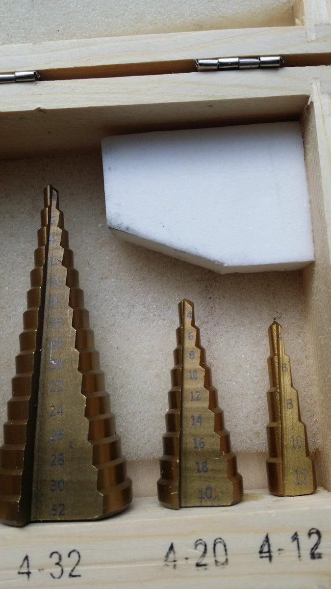 Burgije stepenaste SET 3 kom jelkice konusne vidije - Burgije stepenas ...