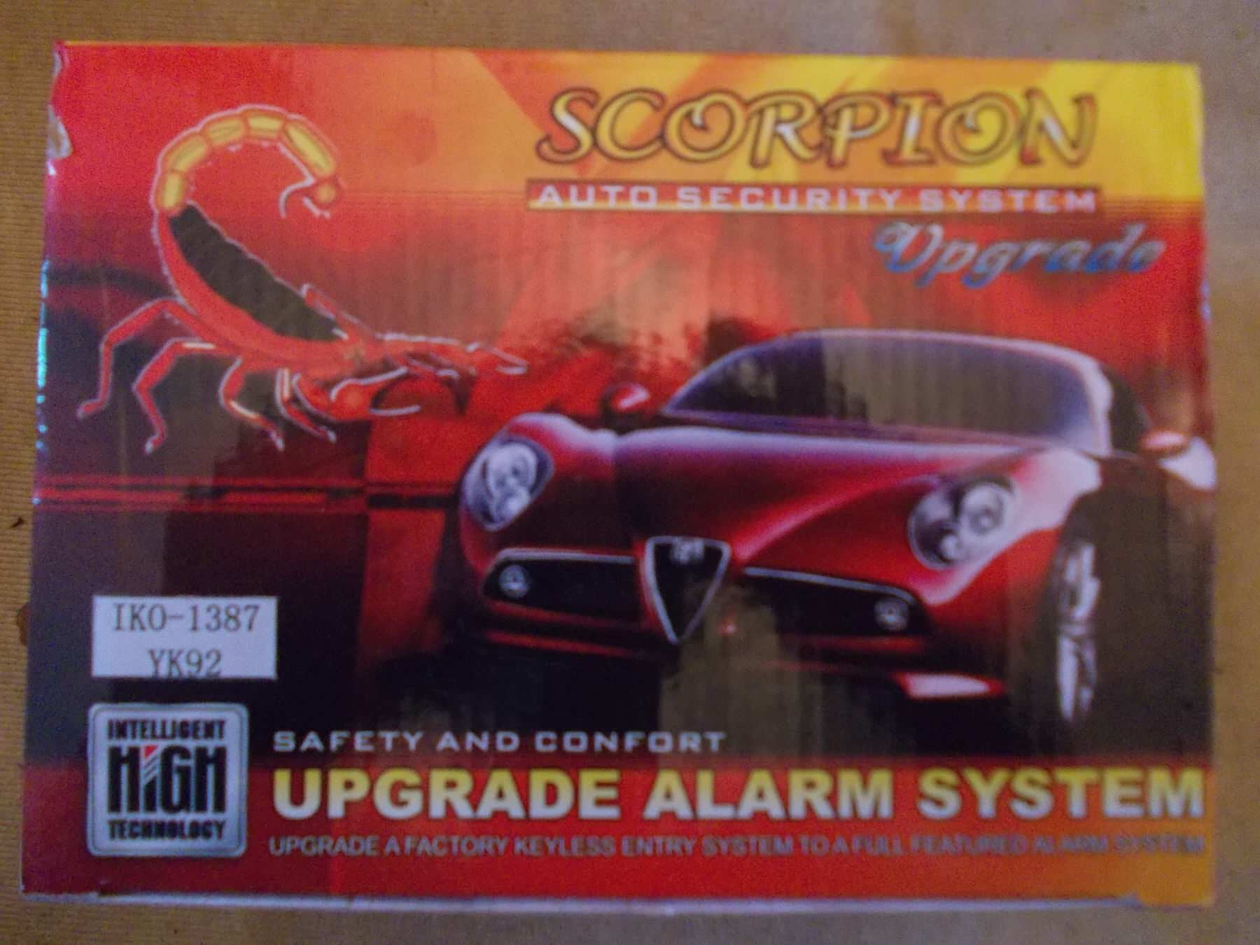 Auto alarm SCORPION – Ali tako