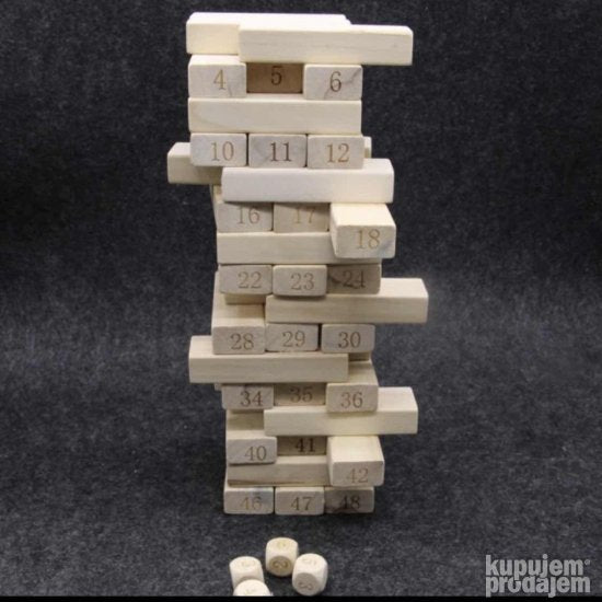 Drvene Kockice Igracke za slaganje – Ali tako