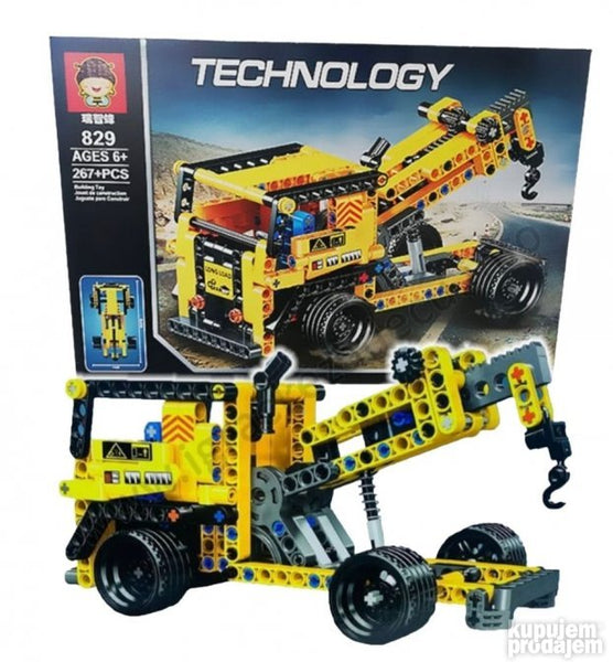 Gradjevinski kran konstruktor kocke – Ali tako